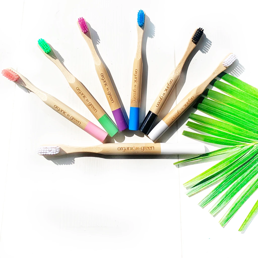 Natural Bamboo Toothbrushes – Organic to Green Beauty & Wellness, Inc.