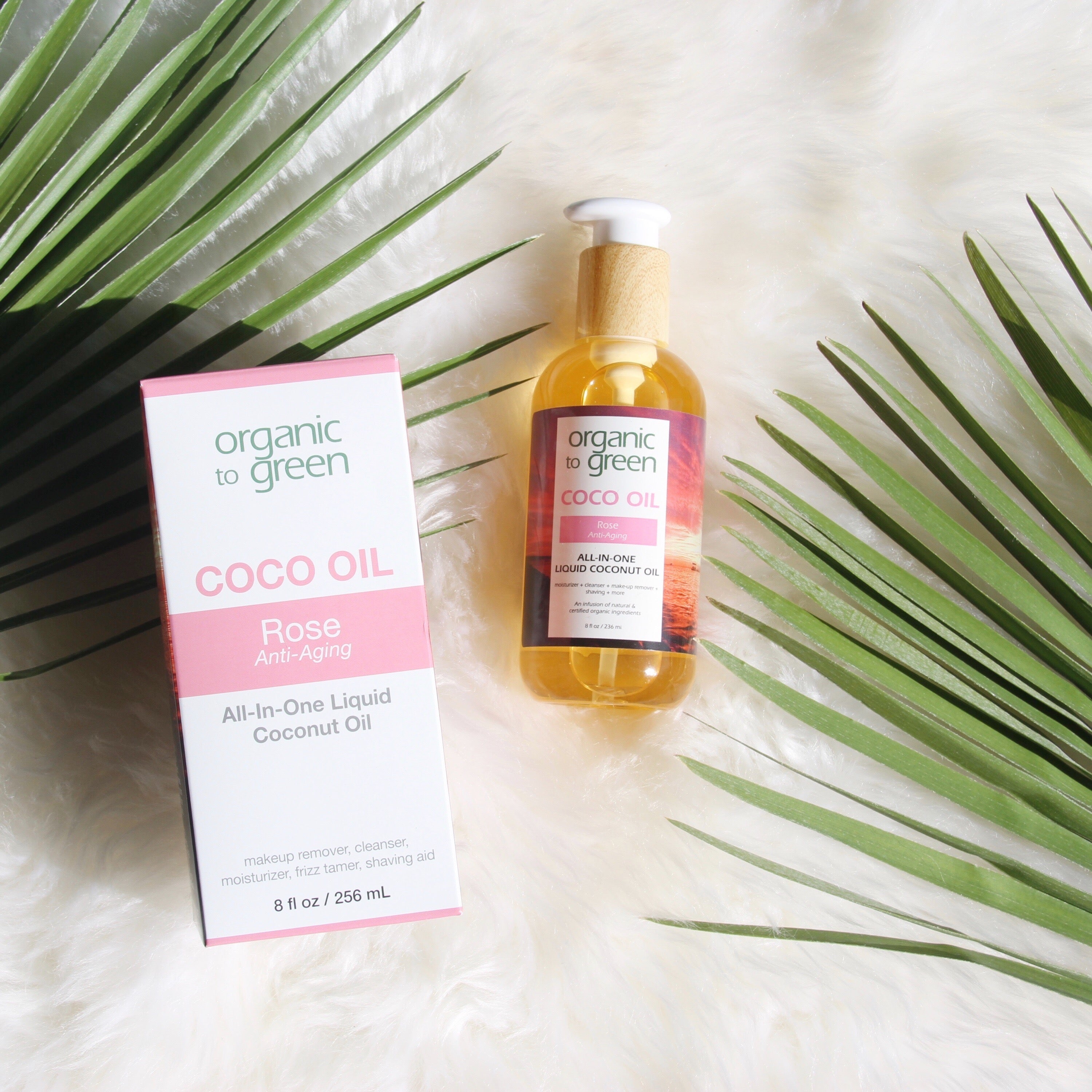 Liquid Coconut Oil Rose - Anti-Aging Coco Oil – Organic to Green Beauty ...