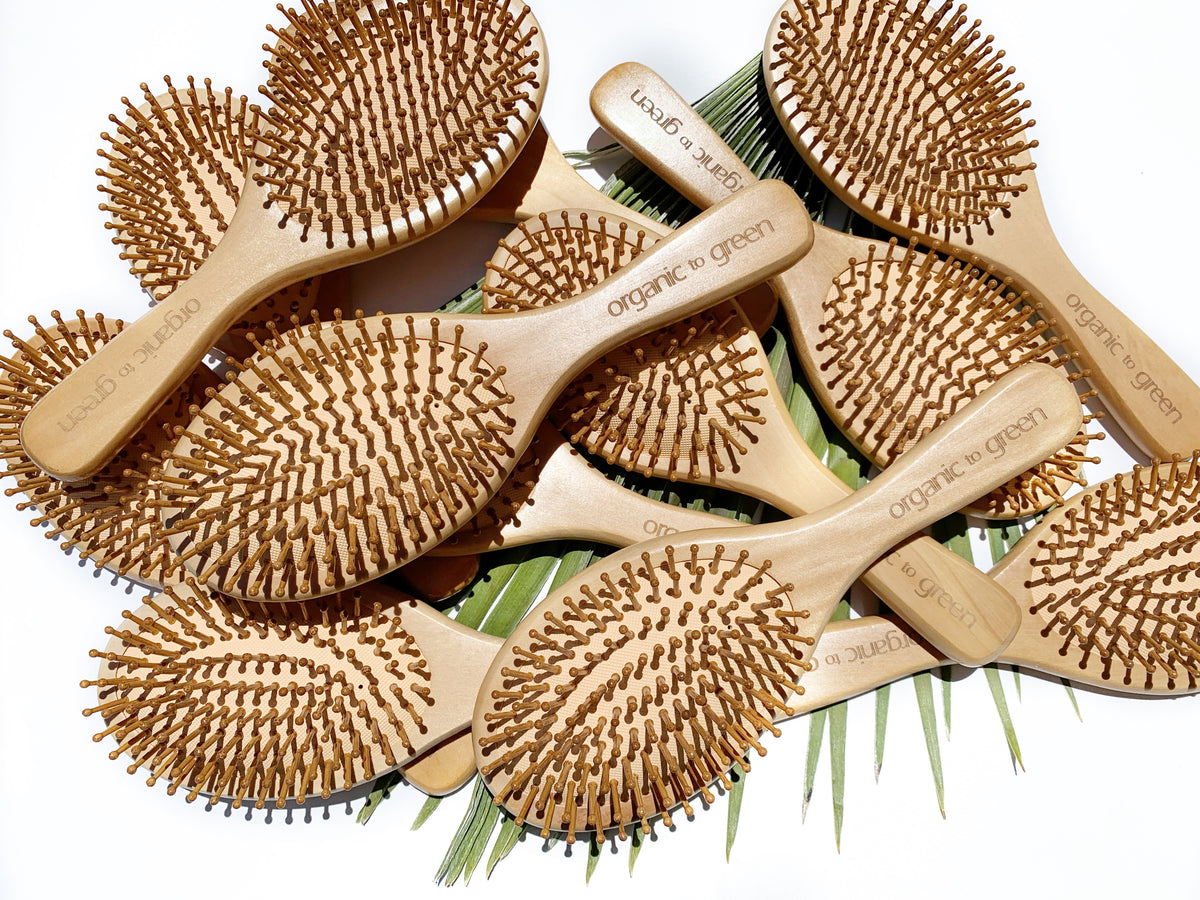 Wooden Hair Brush with Wooden Bristles - Wholesale Case of 12 – Organic ...