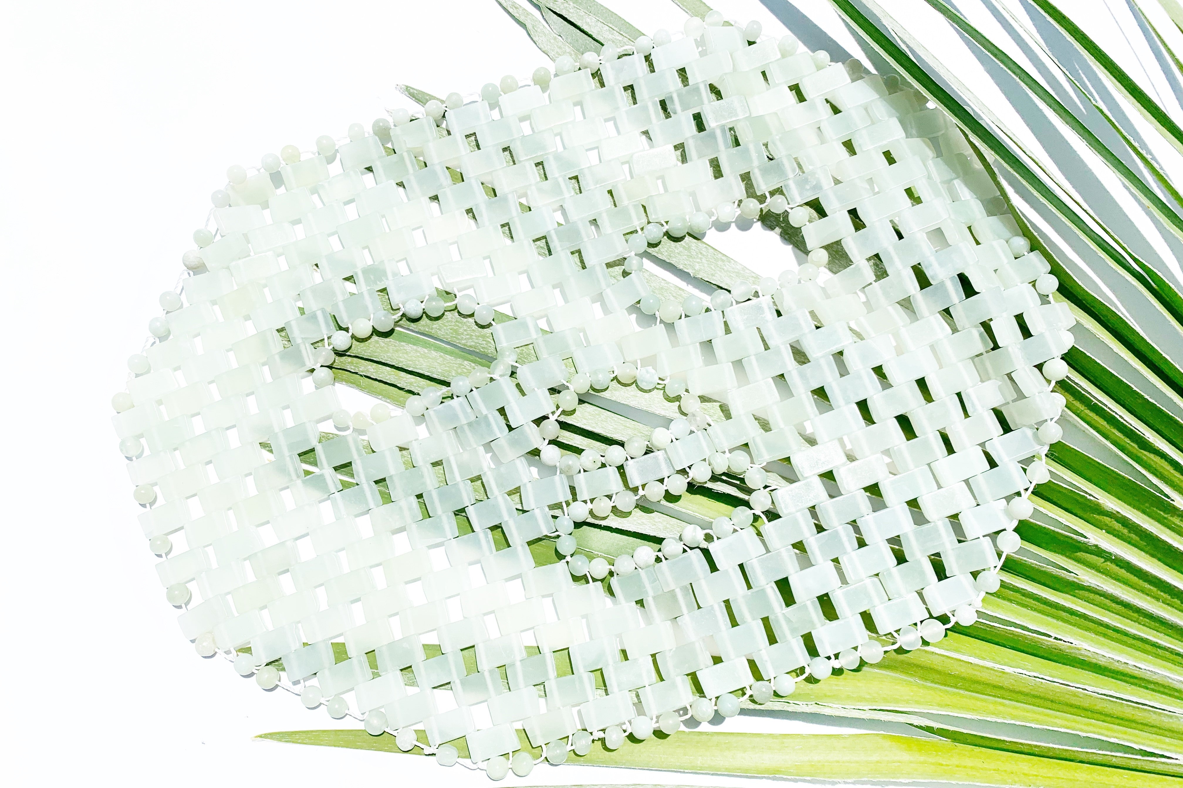 Jade Crystal Gem Facial Mask For Self Care + Anti Aging – Organic to ...