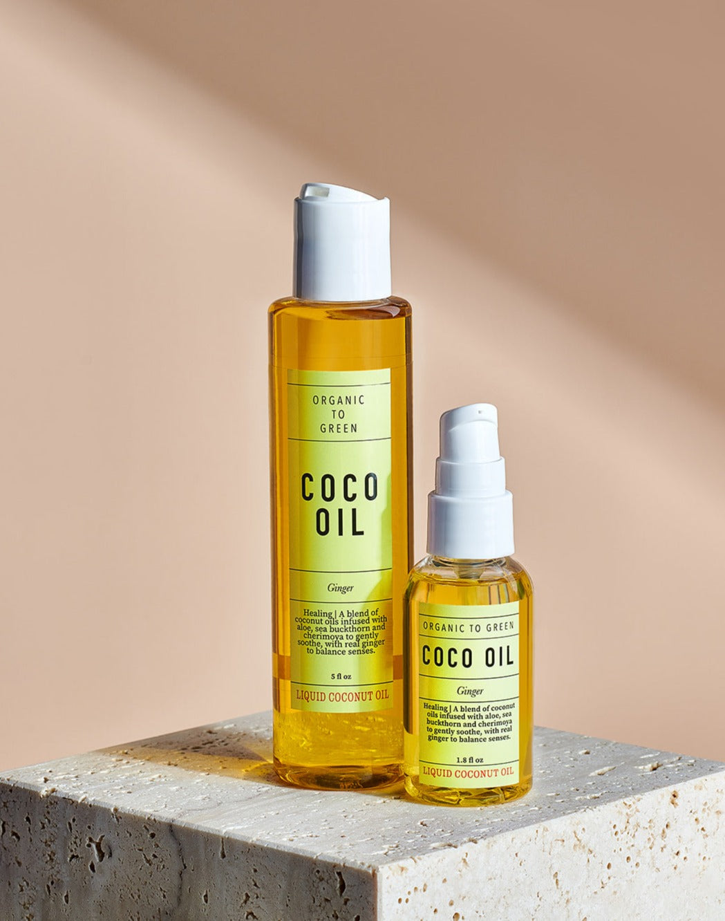 Liquid Coconut Oil Ginger - Healing Coco Oil – Organic to Green Beauty ...