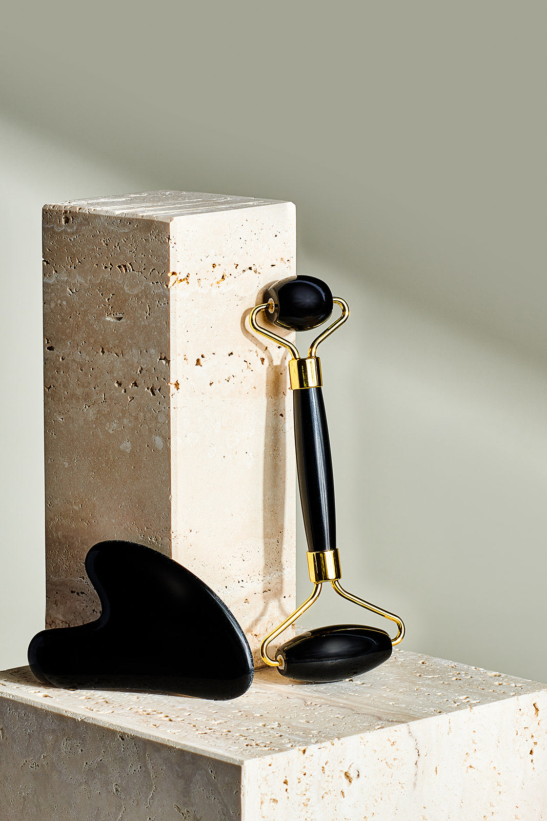 Crystal Roller + Gua Sha Set - Skin Detox - Obsidian – Organic to Green ...